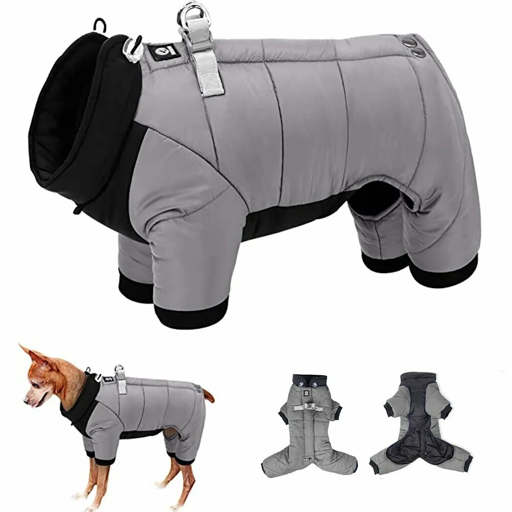 Одежда для собак/осенне-зимняя одежда/серый цвет
