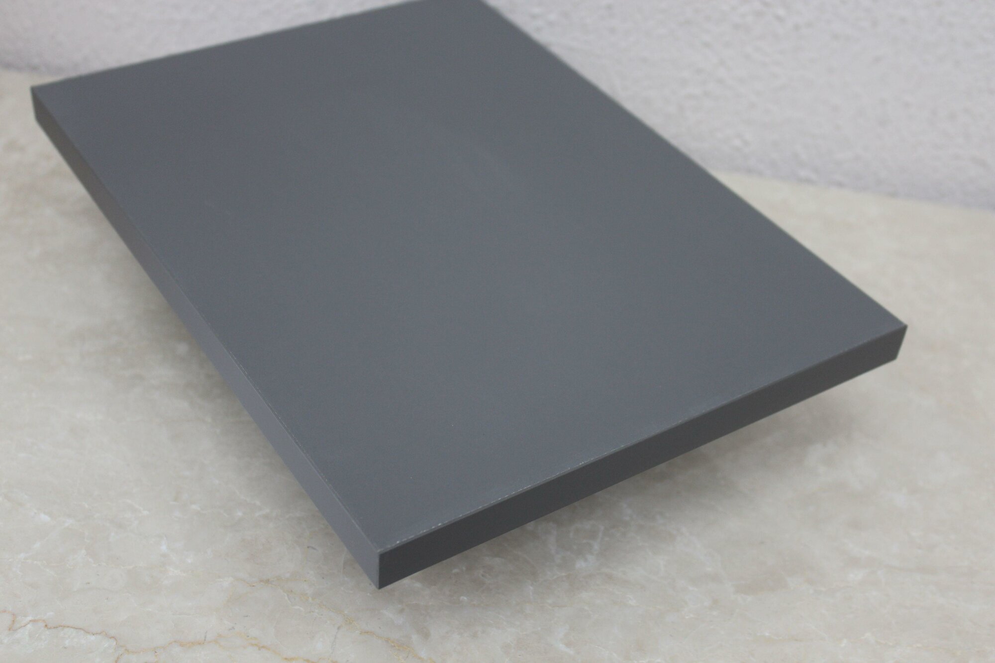 Мебельный щит, 16 мм, 400 х 160 мм, с кромкой 1 мм, цвет Оникс Серый