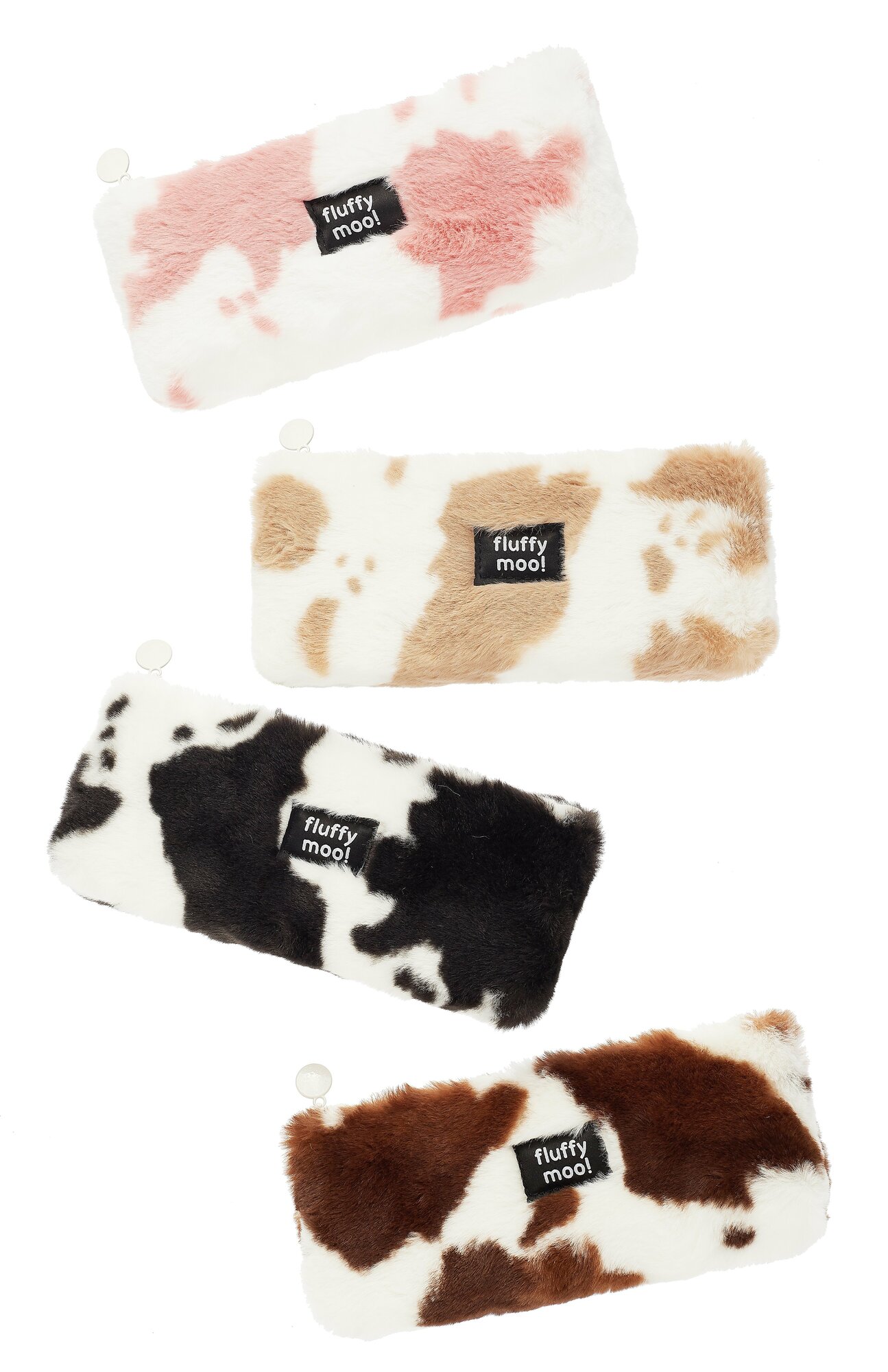 Пенал-косметичка "Spots", мех, ассорти