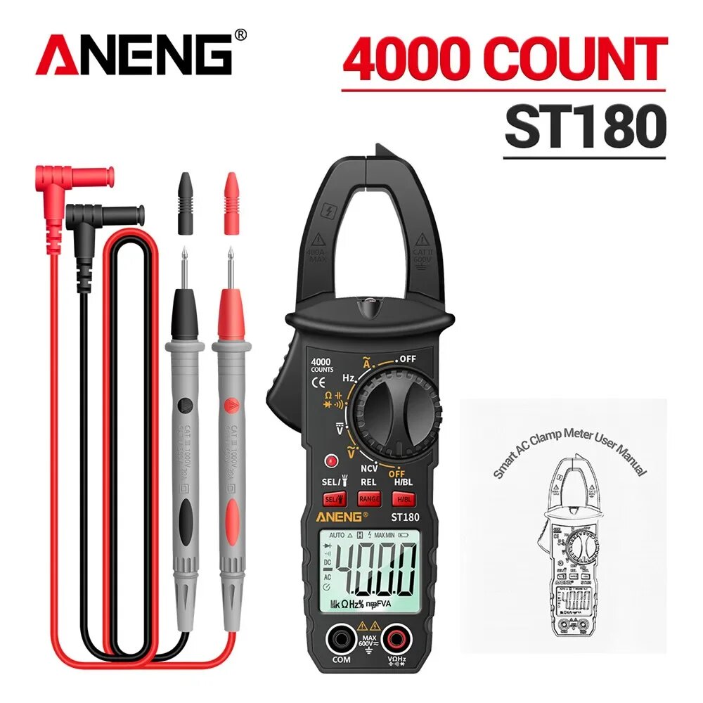 ANENG ST180 Цифровой мультиметр с зажимом