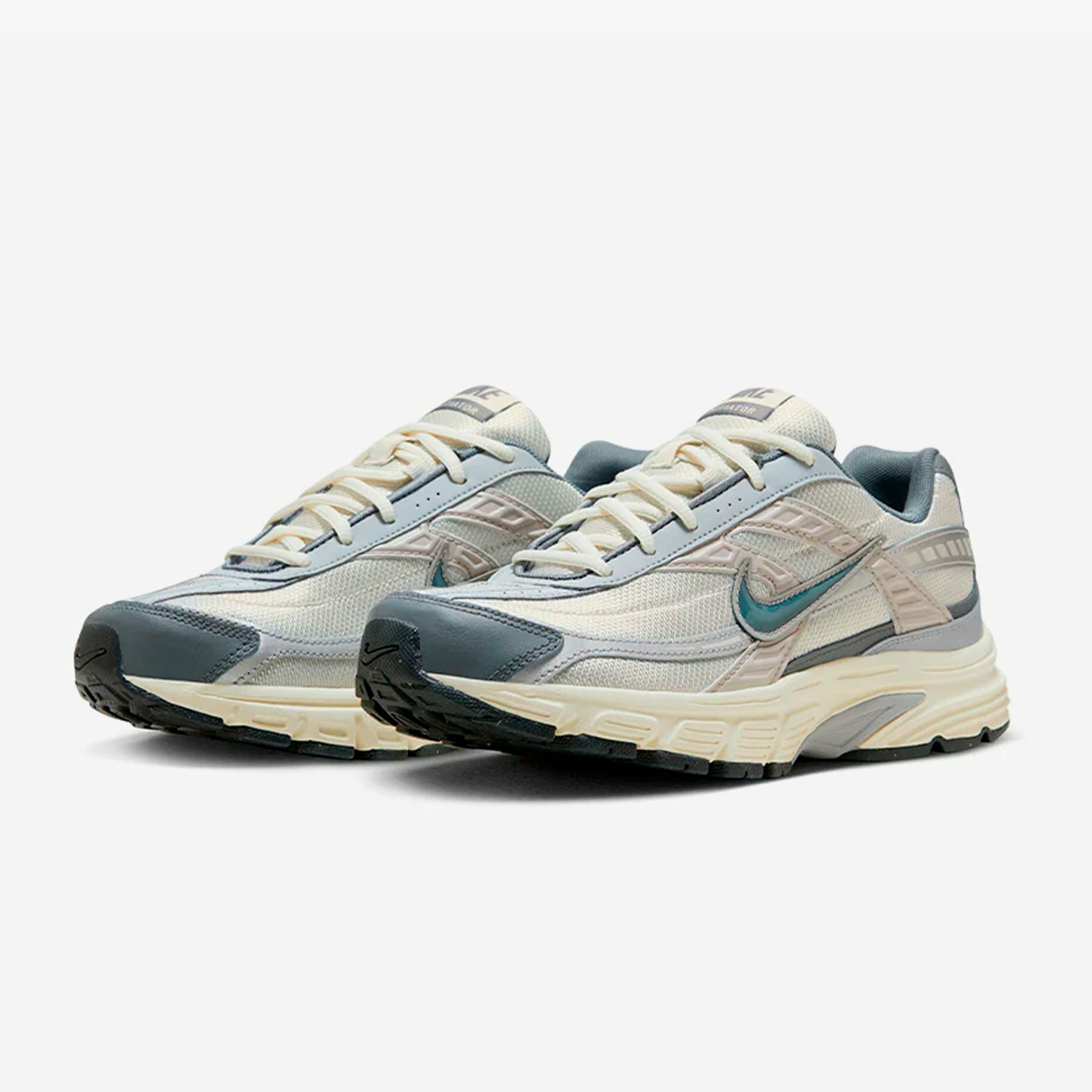 Кроссовки NIKE inator, размер 9, белый, серебряный, серый