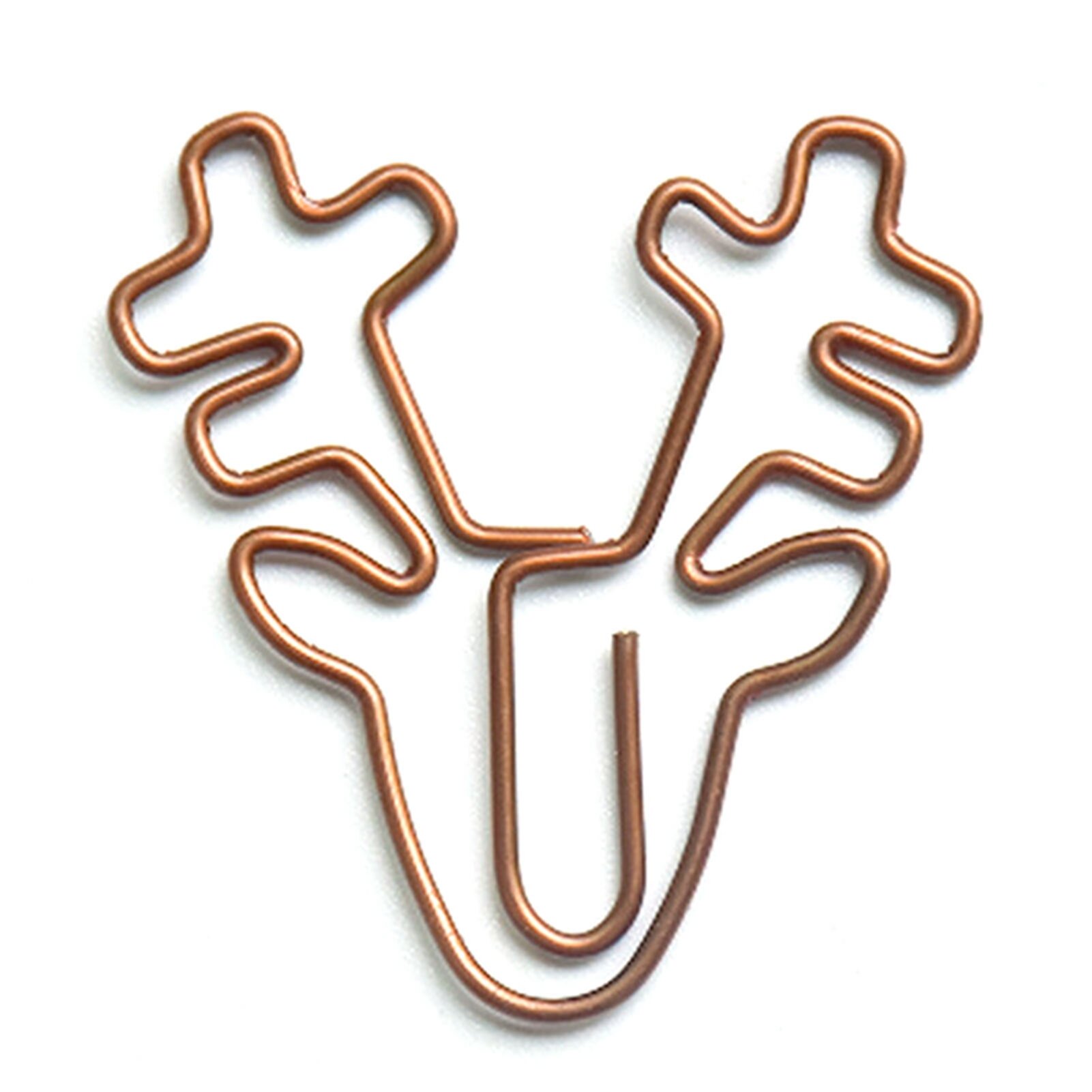 100 шт. Милые скрепки в ретро стиле для Рождества, многоцелевые, Милые скрепки для детей, офиса, школы, дома - Голова оленя