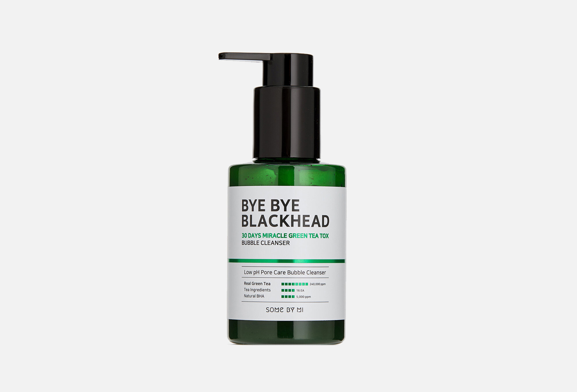 Очищающая маска-пенка от чёрных точек SOME BY MI 30 Days Miracle Green Tea Tox Bubble Cleanser