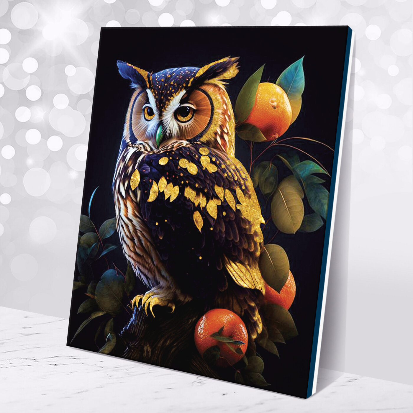 Картина по номерам SilverToys Сова картина И точка MB0007