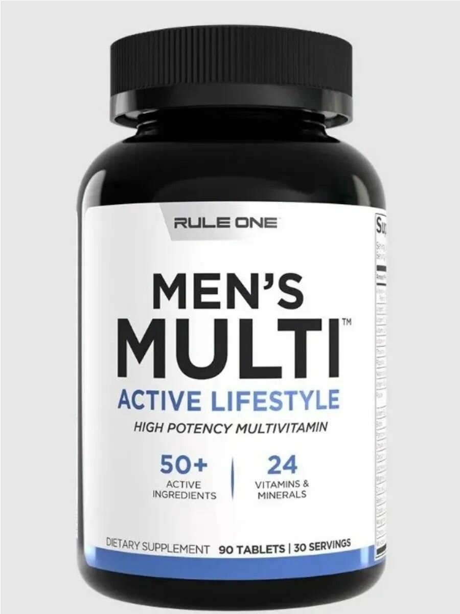 Мультивитамины для мужчин (Men's Multi), Rule One, 90 таблеток