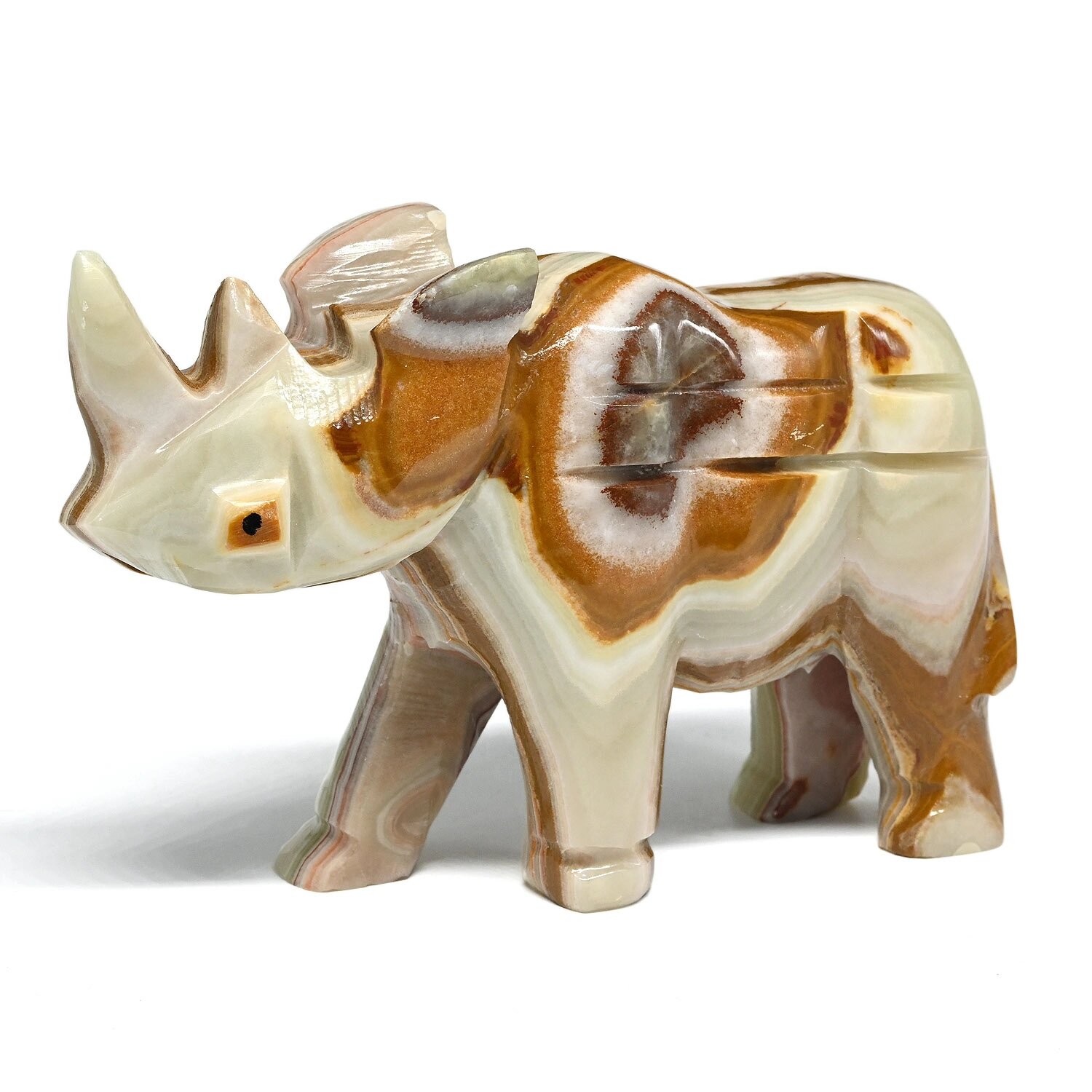 Носорог из оникса №6 (155*45*105мм) вес 900гр. .