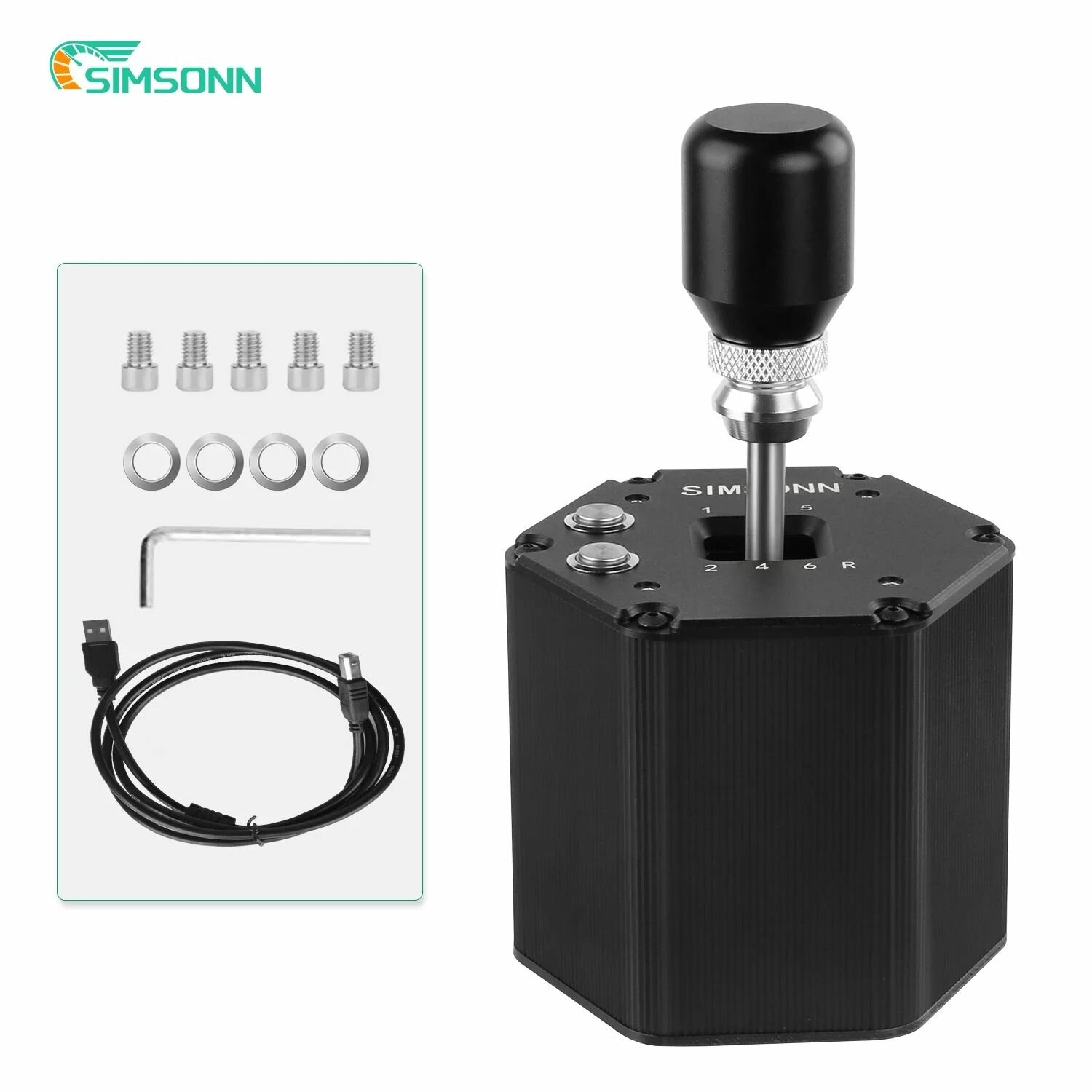 SIMSONN PC 6+R H Переключатель передач совместим с Logitech G27 G29 G25 G920 для ETS2 Simracing Game датчик Холла Sim Shift