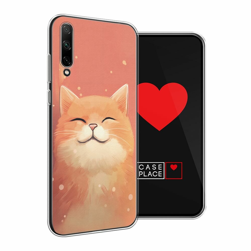 Чехол на Honor 30i / Хонор 30i с принтом "Довольный рыжий котик" — фото 1