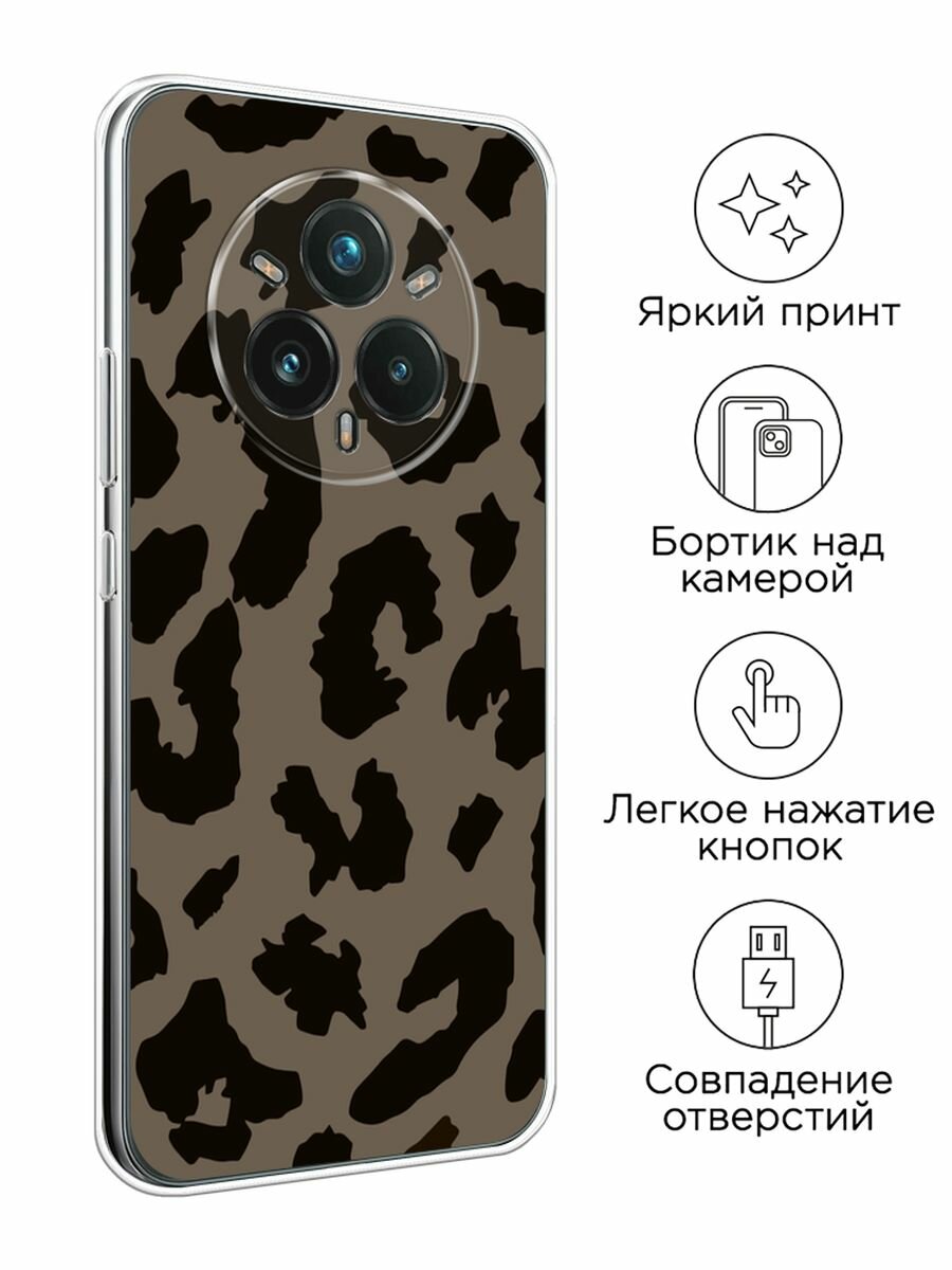 Чехол на Realme 14 Pro / Реалми 14 Про с принтом "Леопардовые пятна паттерн 1" — фото 1
