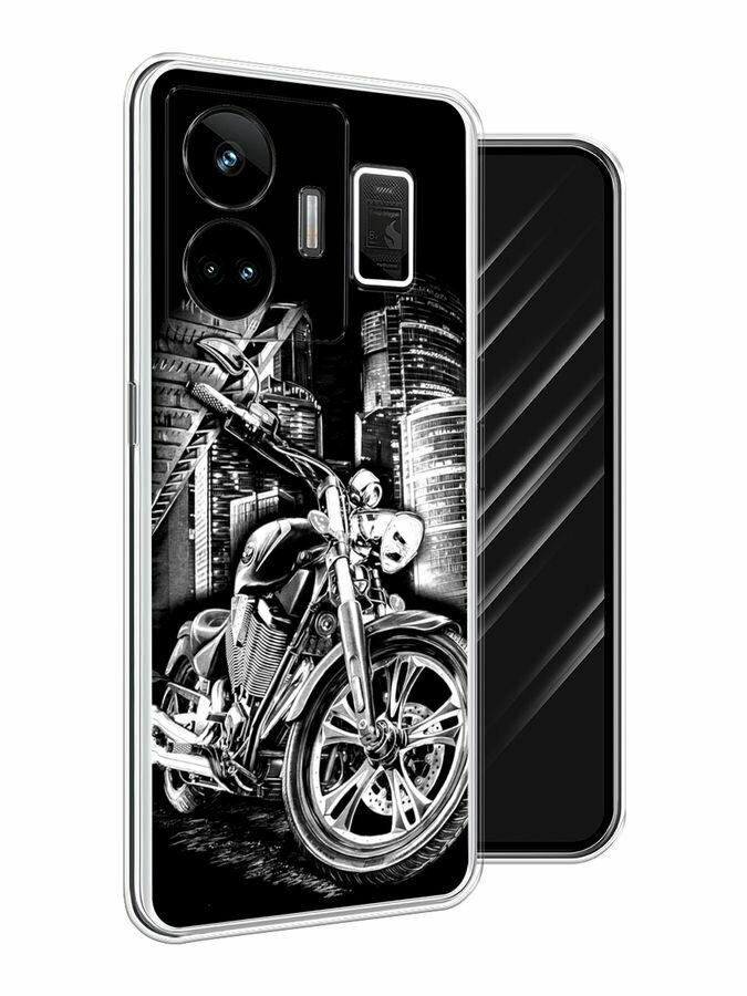 Чехол на Realme GT Neo 5 5G/GT3 / Реалми GT Нео 5 5G/GT3 с принтом "Крутой байк"