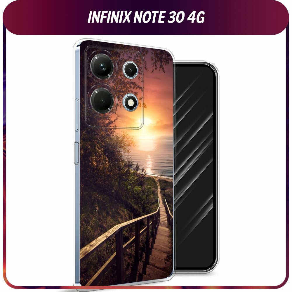 Чехол на Infinix Note 30 4G / Инфиникс Нот 30 4G с принтом "Мост у воды"