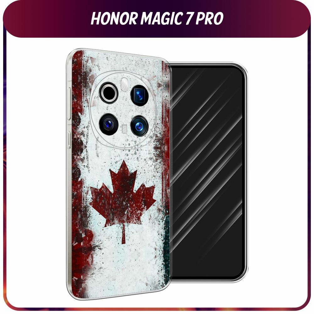 Чехол на Honor Magic 7 Pro / Хонор Мэджик 7 Про с принтом "Канада"