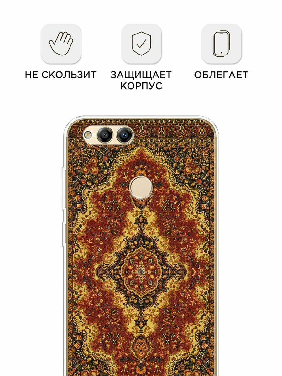 Силиконовый чехол на Honor 7X / Хонор 7Х с принтом Ковер — фото 1