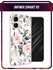 Чехол на Infinix Smart 10 / Инфиникс Смарт 10 с принтом "Розы на белом"