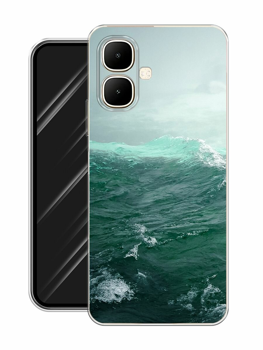 Чехол на Infinix Smart 10 / Инфиникс Смарт 10 с принтом "Волны 12" — фото 1