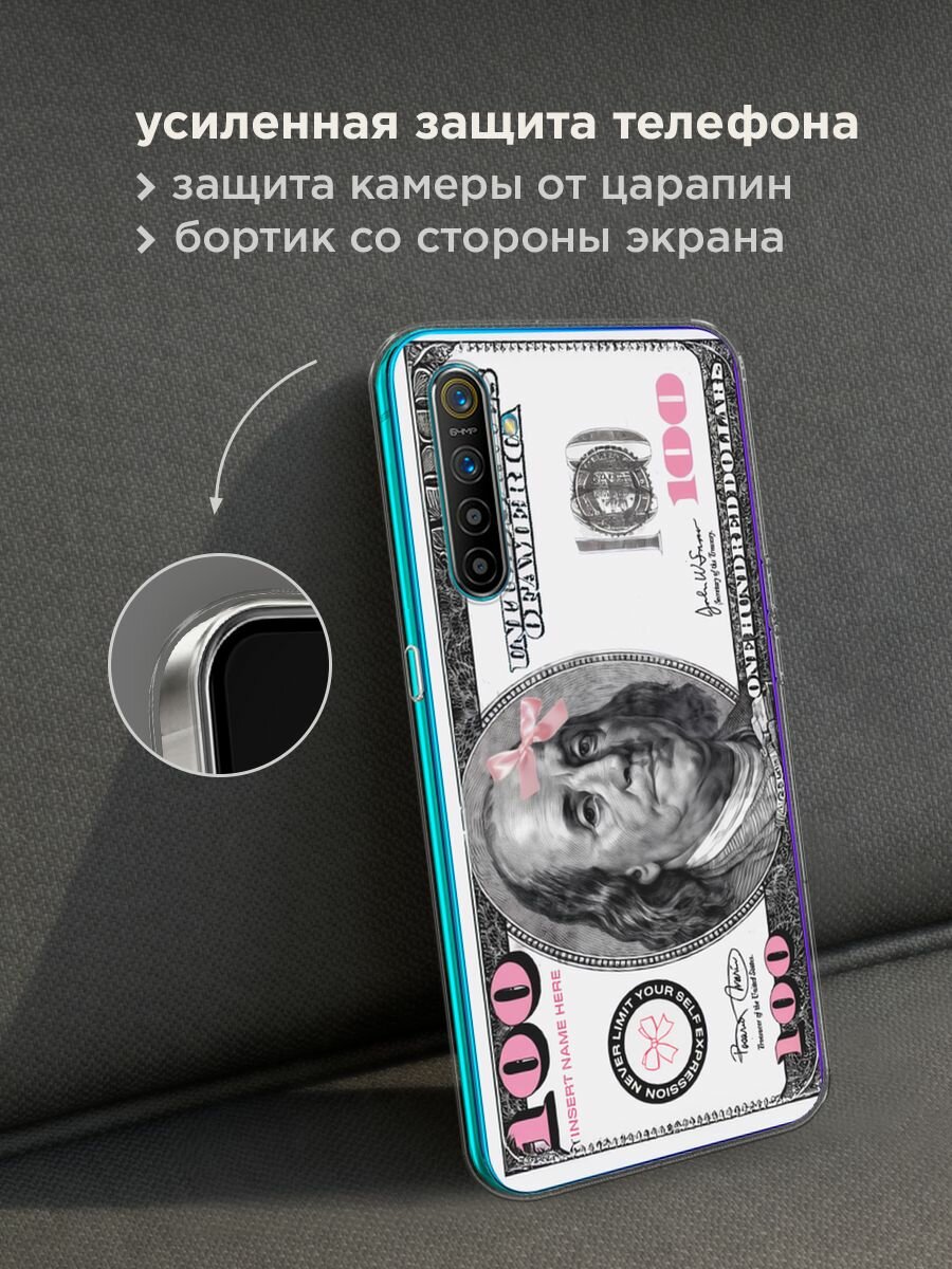 Силиконовый чехол на Realme XT / Реалми XT с принтом "Милый доллар" — фото 1