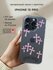 Чехол на Apple iPhone 15 Pro / Айфон 15 Про с принтом "Розовые кресты", прозрачн...