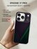 Чехол на Apple iPhone 17 Pro / Айфон 17 Про с принтом "Зеленый карбон"