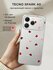 Чехол на Tecno Spark 40 / Текно Спарк 40 с принтом "Бордовые сердечки 2"