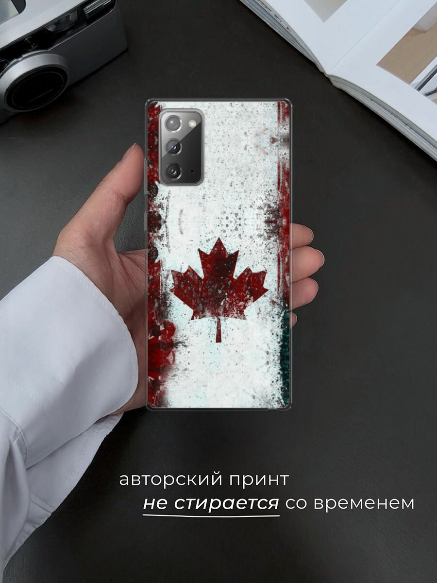 Чехол на Samsung Galaxy Note 20 / Самсунг Галакси Ноут 20 с принтом "Канада" — фото 1