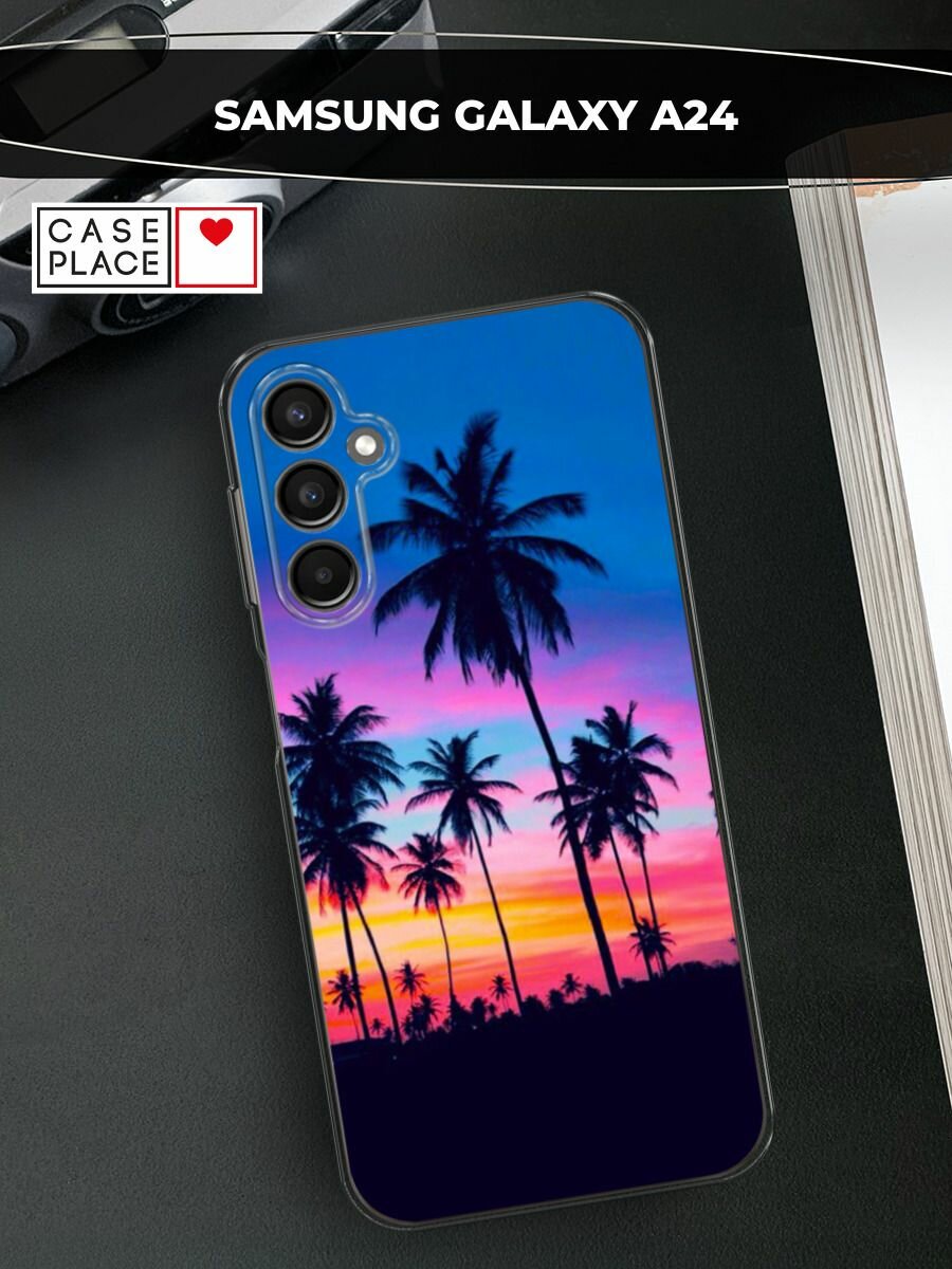 Чехол на Samsung Galaxy A24 / Самсунг Галакси A24 с принтом "Закат 5"