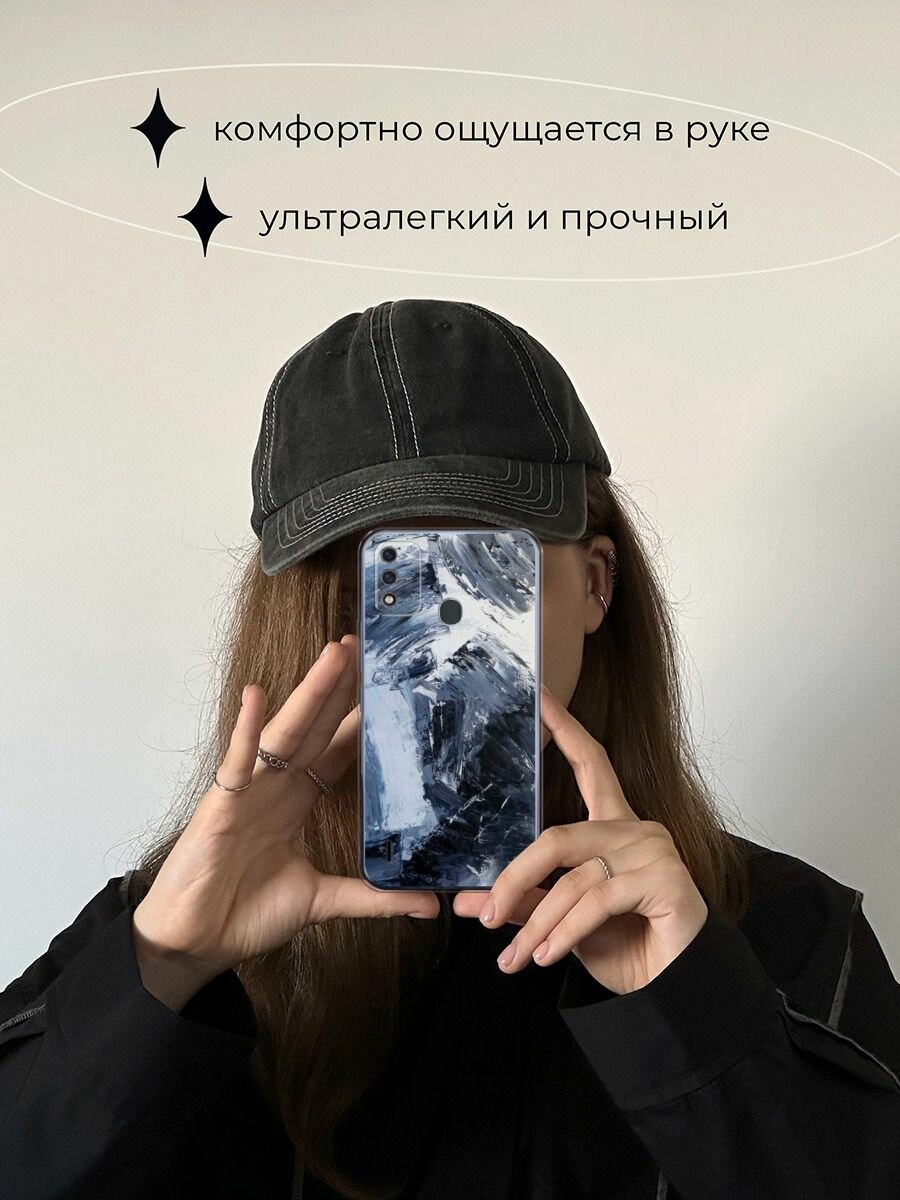Чехол на Itel A48 / Ител А48 с принтом "Абстракция живопись" — фото 1
