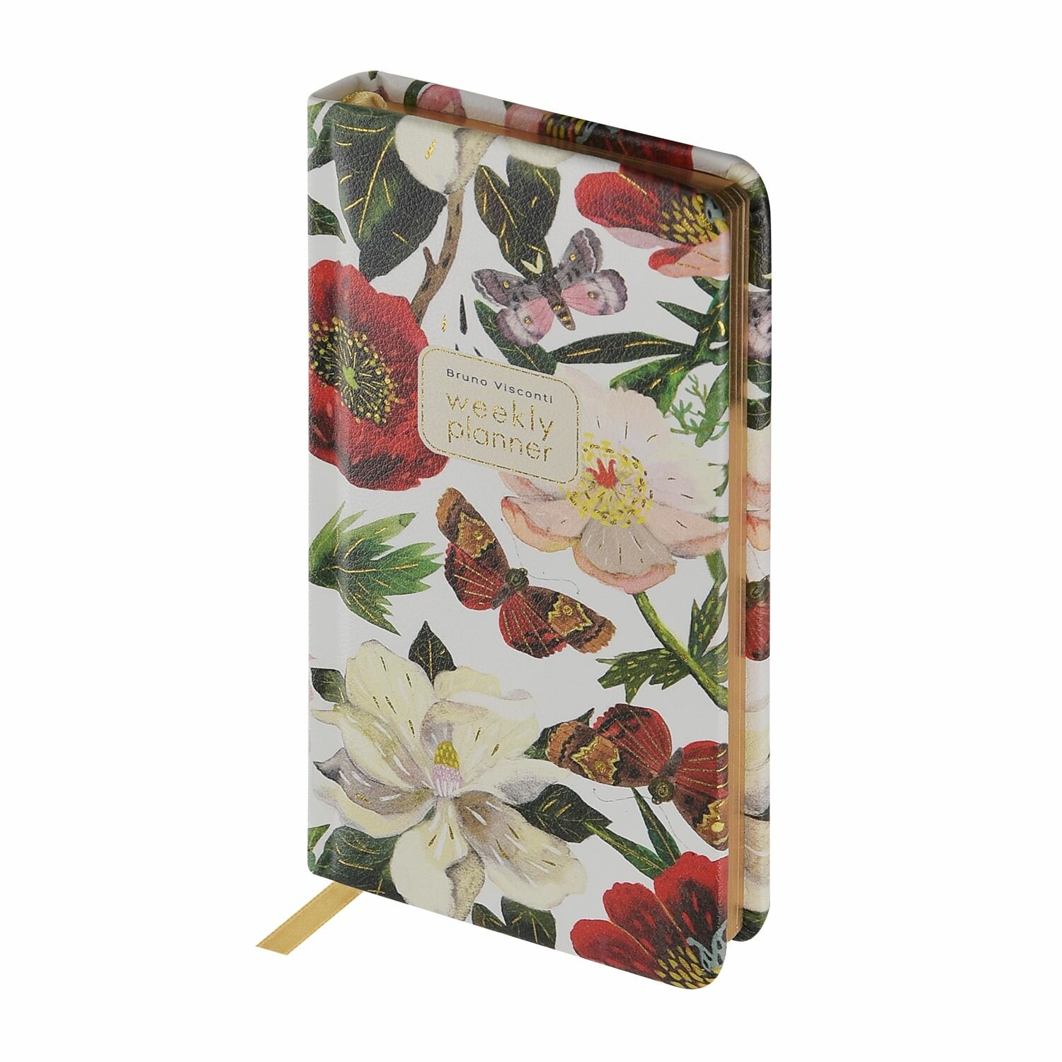Еженедельник BrunoVisconti "Пионы" недатированный А6 (87 х 165 мм) 64л