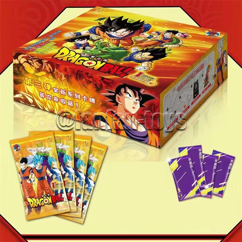 Коллекционные карточки Dragon Ball Bandai 5/25/50 шт 1 Packs No Box