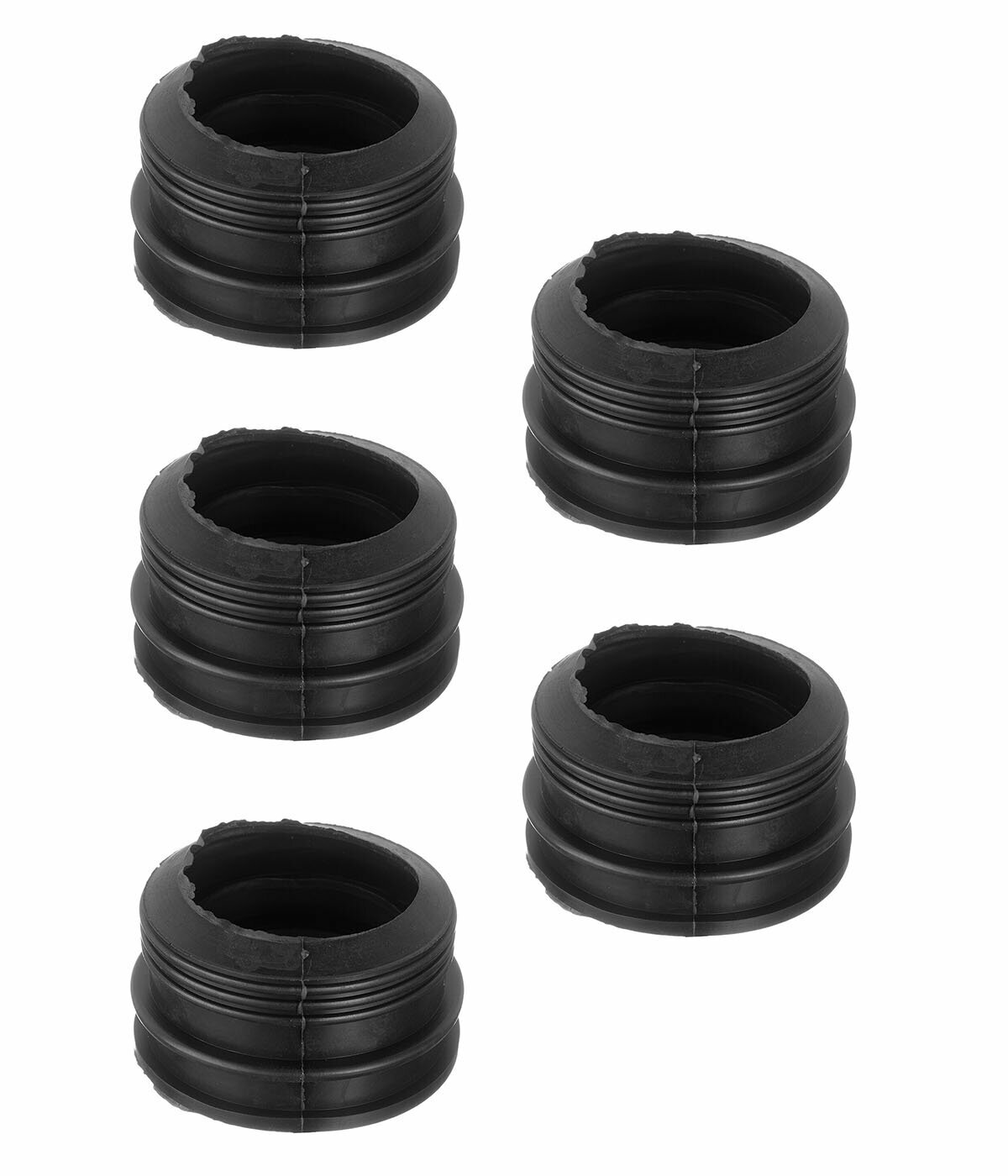 Манжета переходная d40х50 мм трехлепестковая черная (5 шт.)