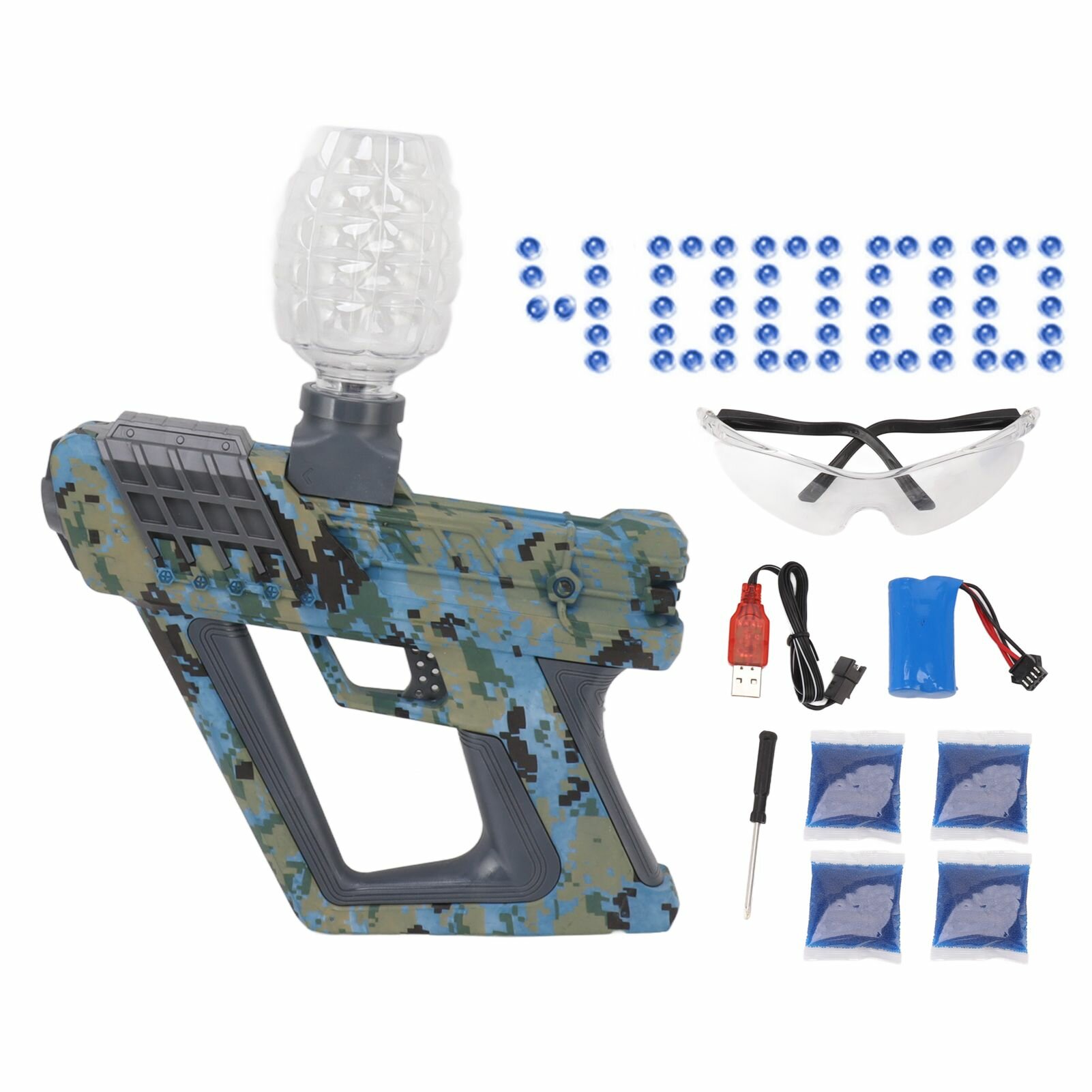 Электрические водные бусины, игрушка для стрельбы, электрические водяные гелевые бусины, игра для стрельбы, детская уличная игрушка, игра-стрелялка 40000