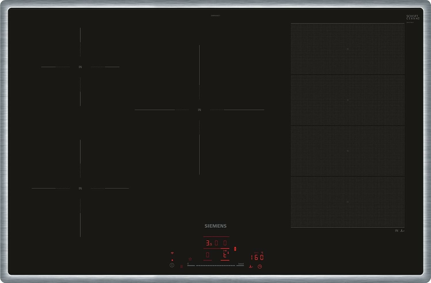 Варочная панель индукционная Siemens EX845HVC1E, черный