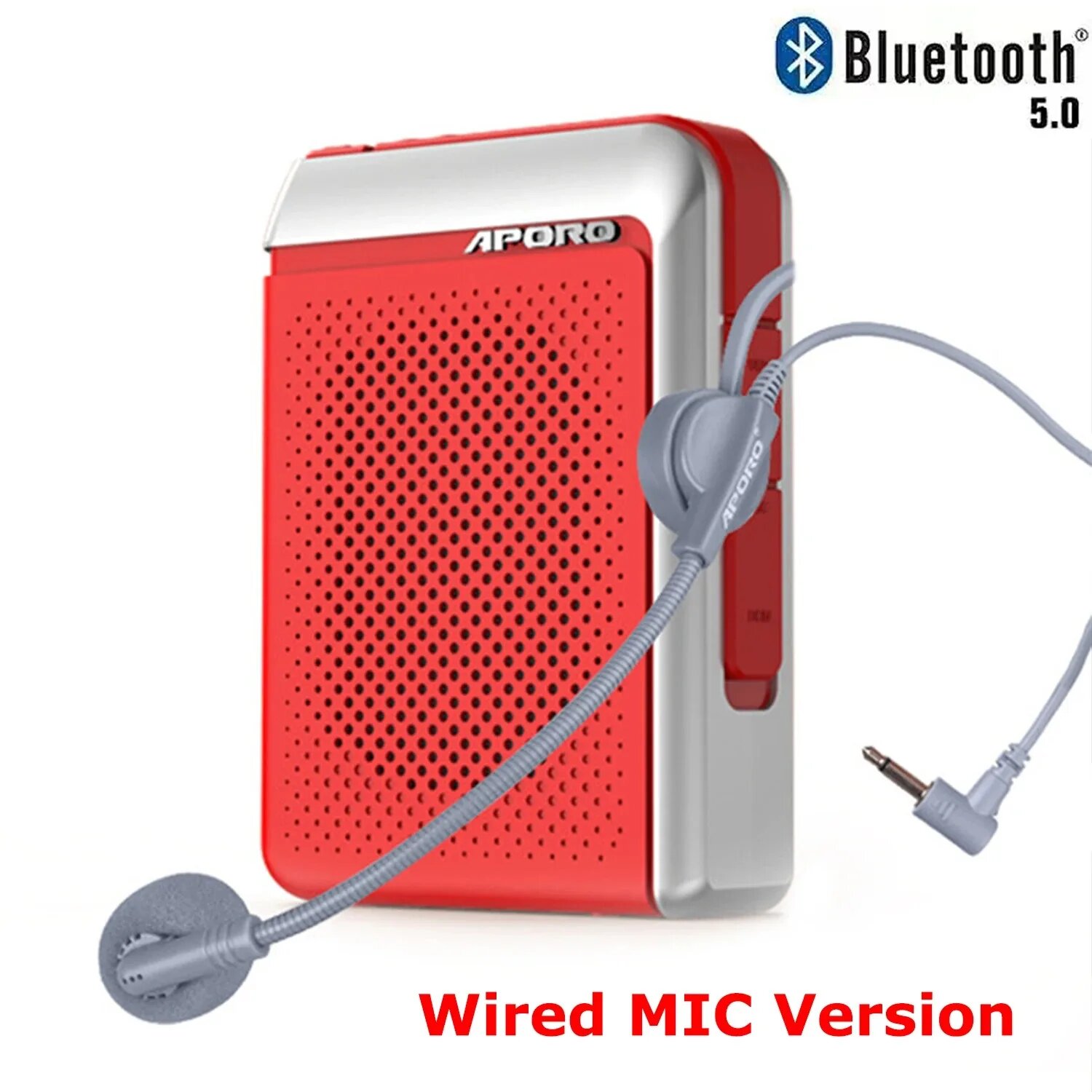 Усилитель T18 30 Вт 2,4 G Беспроводной микрофон Bluetooth 5,0 Динамик Преподаватель колледжа Школьный гид Портативный FM-радио