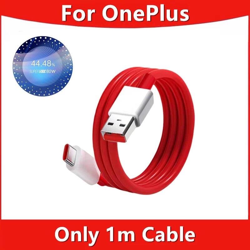 Ультра быстрое зарядное устройство с вилкой европейского стандарта, 80 Вт для OnePlus Only 1m Cable