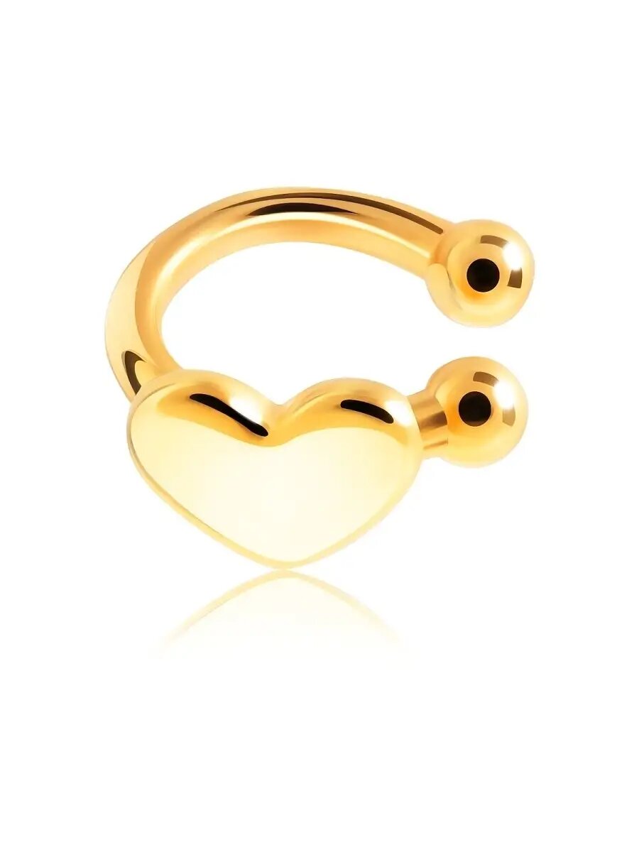 Кафф, серебро, 925 проба, золочение