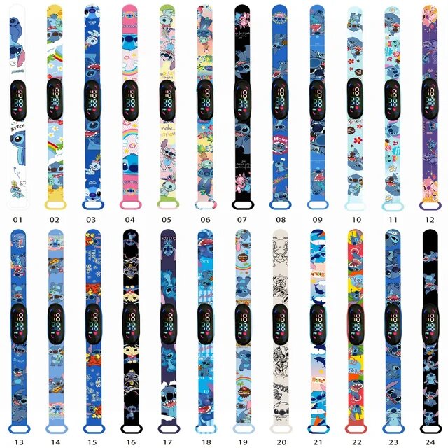 Браслет с изображением Микки и Минни Маус из мультфильма «Холодное сердце» с Дональдом Даком и светодиодными сенсорными часами для детей и школьников, спортивные электронные часы с мультяшным принтом, подарочная игрушка