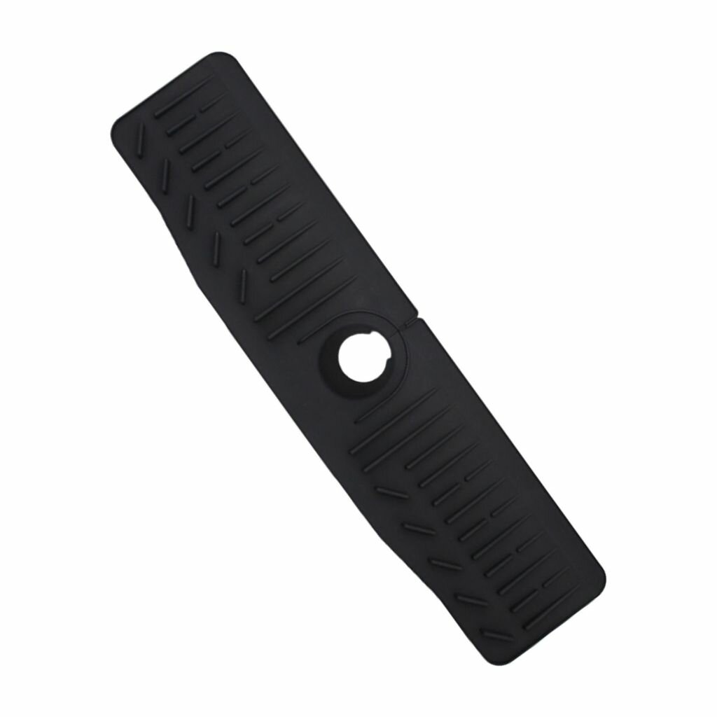 Силиконовая накладка для слива крана-60 см из саржи черного цвета