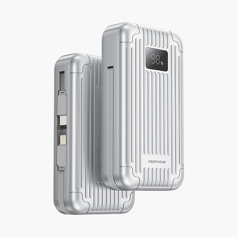 Внешний аккумулятор Keephone NOVIA, 10000 мАч, Серебристый