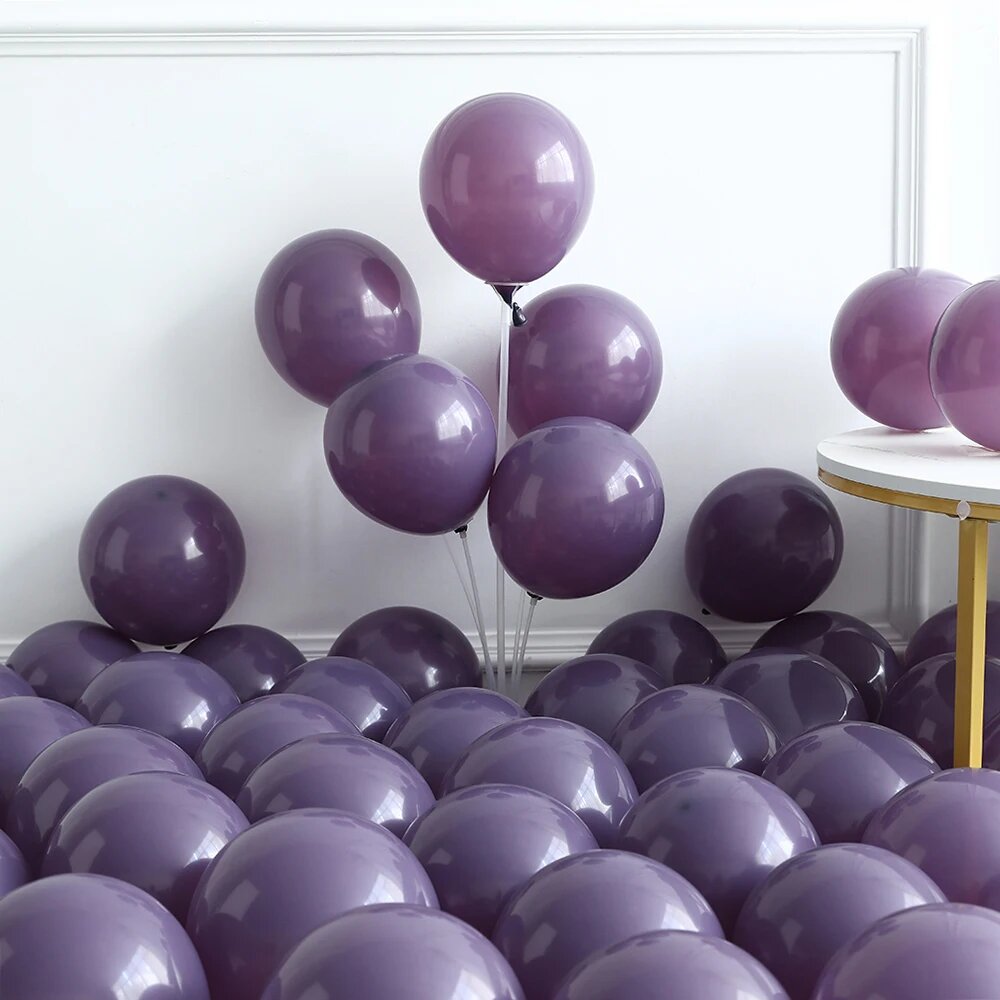 BALONAR латексные шары 10 дюймов серый, бургунди, темно-синий Сиреневый, retro wisteria, 30pcs