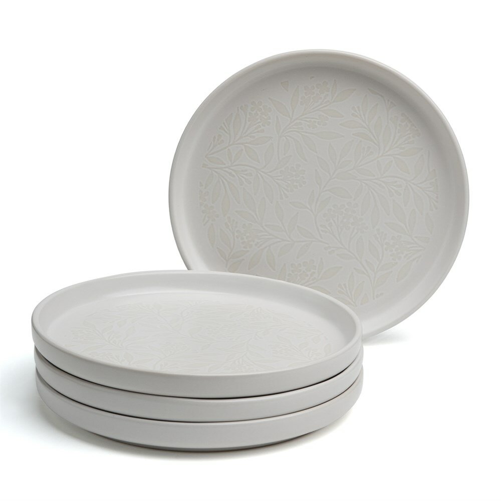 Набор тарелок закусочных bronco "Choice white" 20,5 см 4шт