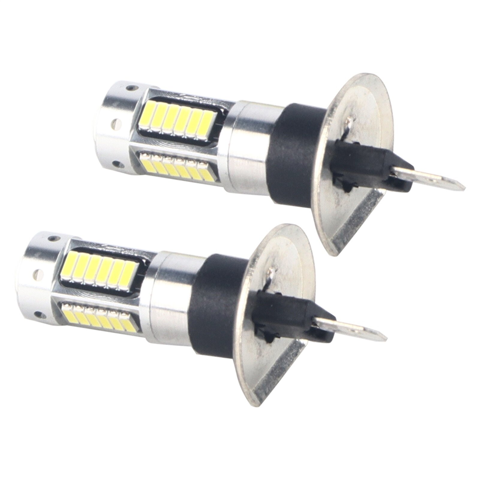 H1 Fog Lamp, 30SMD 4014 550LM 6500K LED Light 2PCS White Lighting for Car