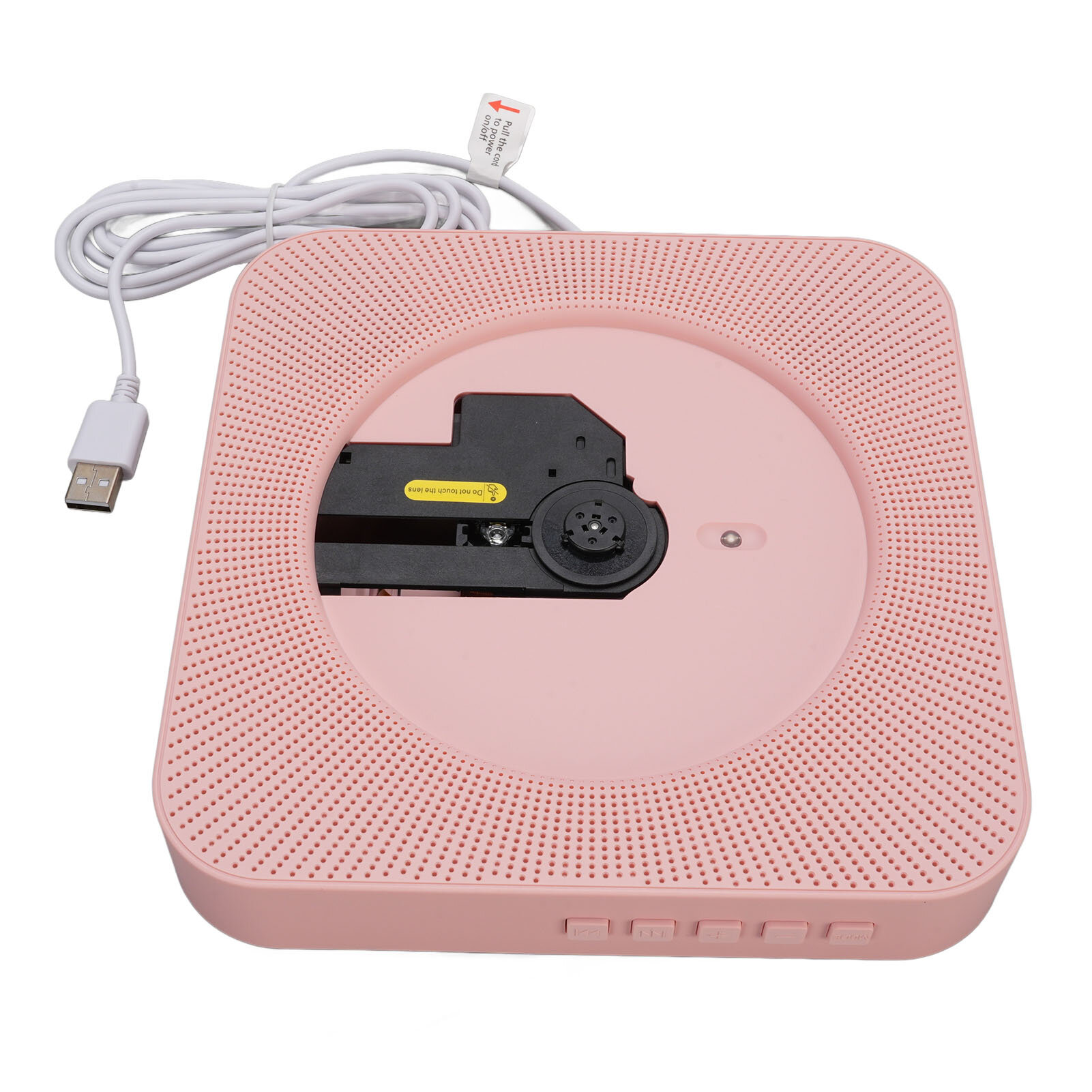 Вертикальный настольный проигрыватель компакт-дисков для дома, портативный музыкальный проигрыватель компакт-дисков с Bluetooth и HiFi-звуком, поддержка динамиков с функцией включения и выключения музыки по таймеру, USB AUX