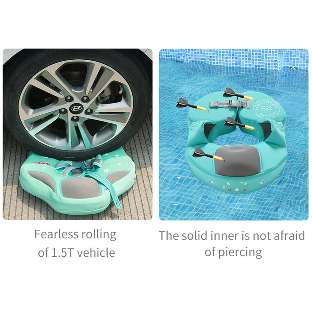 Mambobaby милый детский плавательный круг поясной детский круг ненадувной детский плавательный круг тренажер для плавания мягкий безопасный для кожи IPX8-водонепроницаемый для 8-36 месяцев мальчиков и девочек