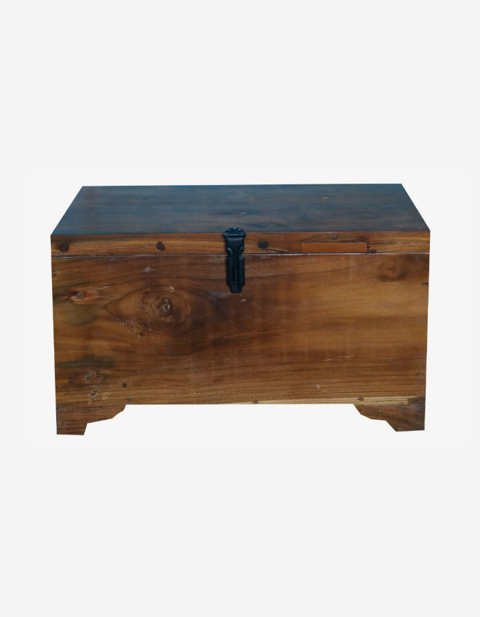 Деревянный сундук 50х25х22 см с Бали из старых лодочных досок