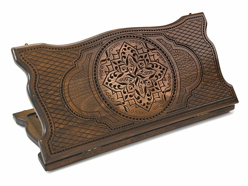 Нарды резные "Армянский узор 7" 60, Ustyan подарочные большие деревянные из бука резаные / 60х60 / армянские