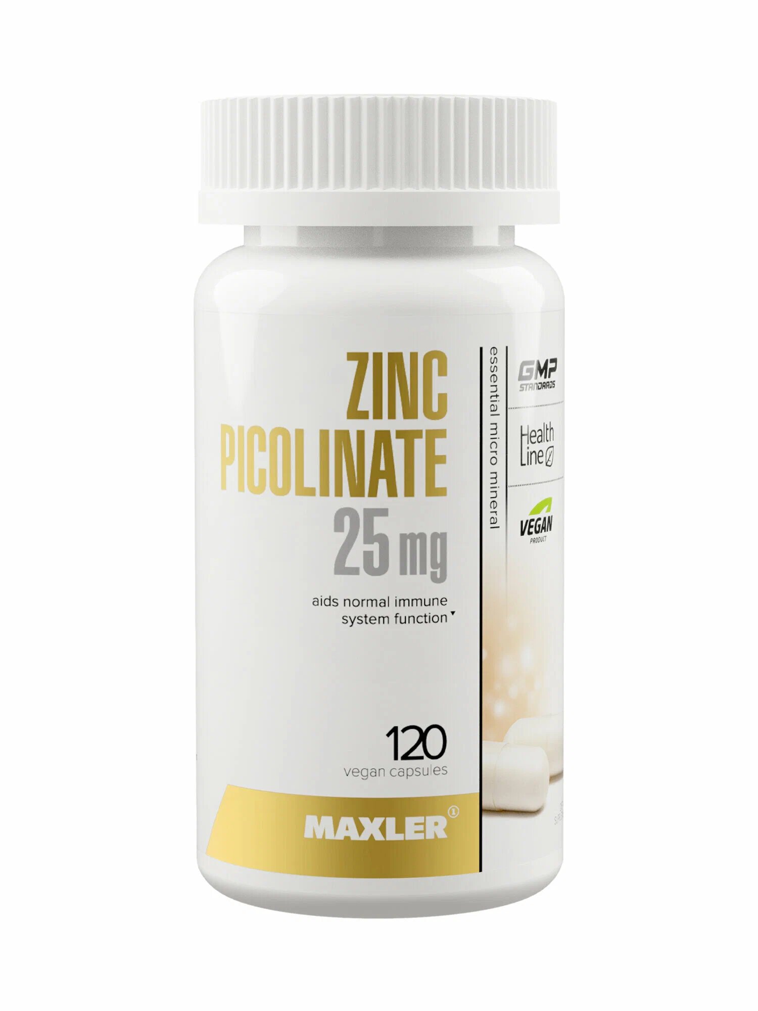 MAXLER Zinc Picolinate капс, 25 мг, 100 г, 120 шт.