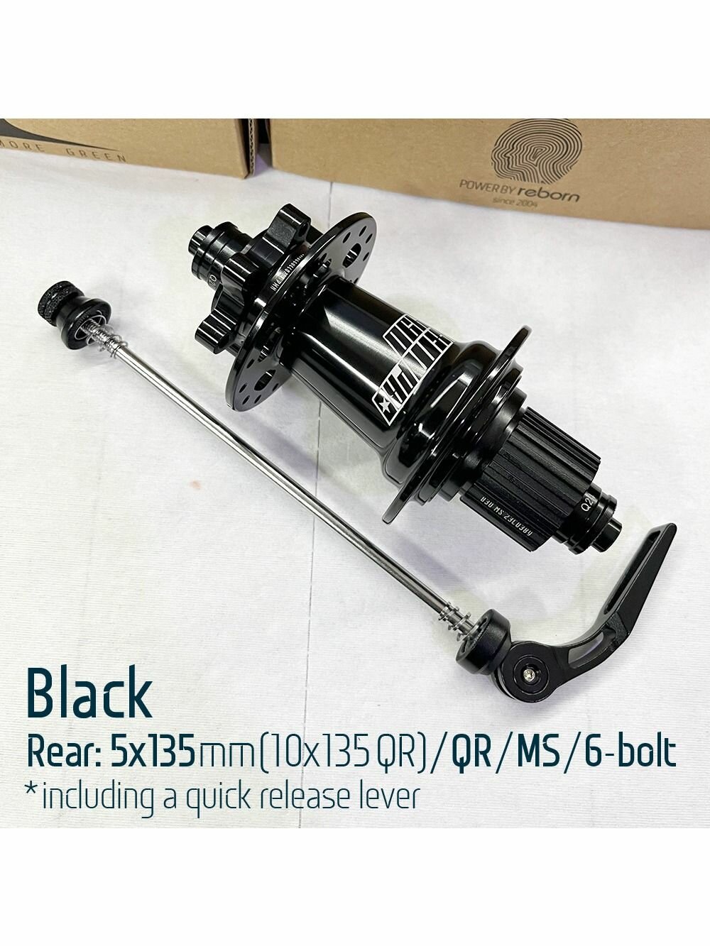 Koozer втулка задняя для велосипеда 32H,135x10mm, MS Freehub,6-Bolt, J - изогнутые