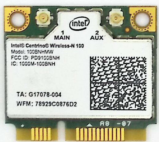 Wi-Fi модуль Intel Centrino Wireless-N 100 100BNHMW