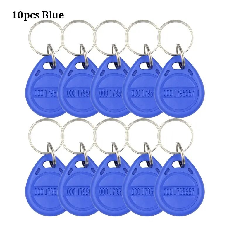 RFID брелоки TK4100/EM4100 125 кГц Синий, 10PCS-Blue