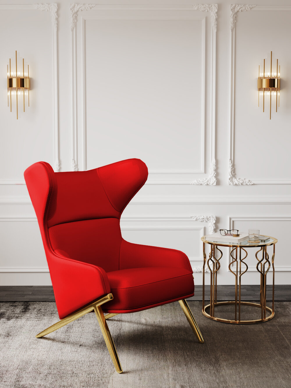 Кресло дизайнерское в современном стиле VESPA, экокожа 70х90х70