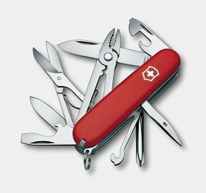 Нож перочинный VICTORINOX Deluxe tinker 1.4723, 91 мм, 17 функций, красный